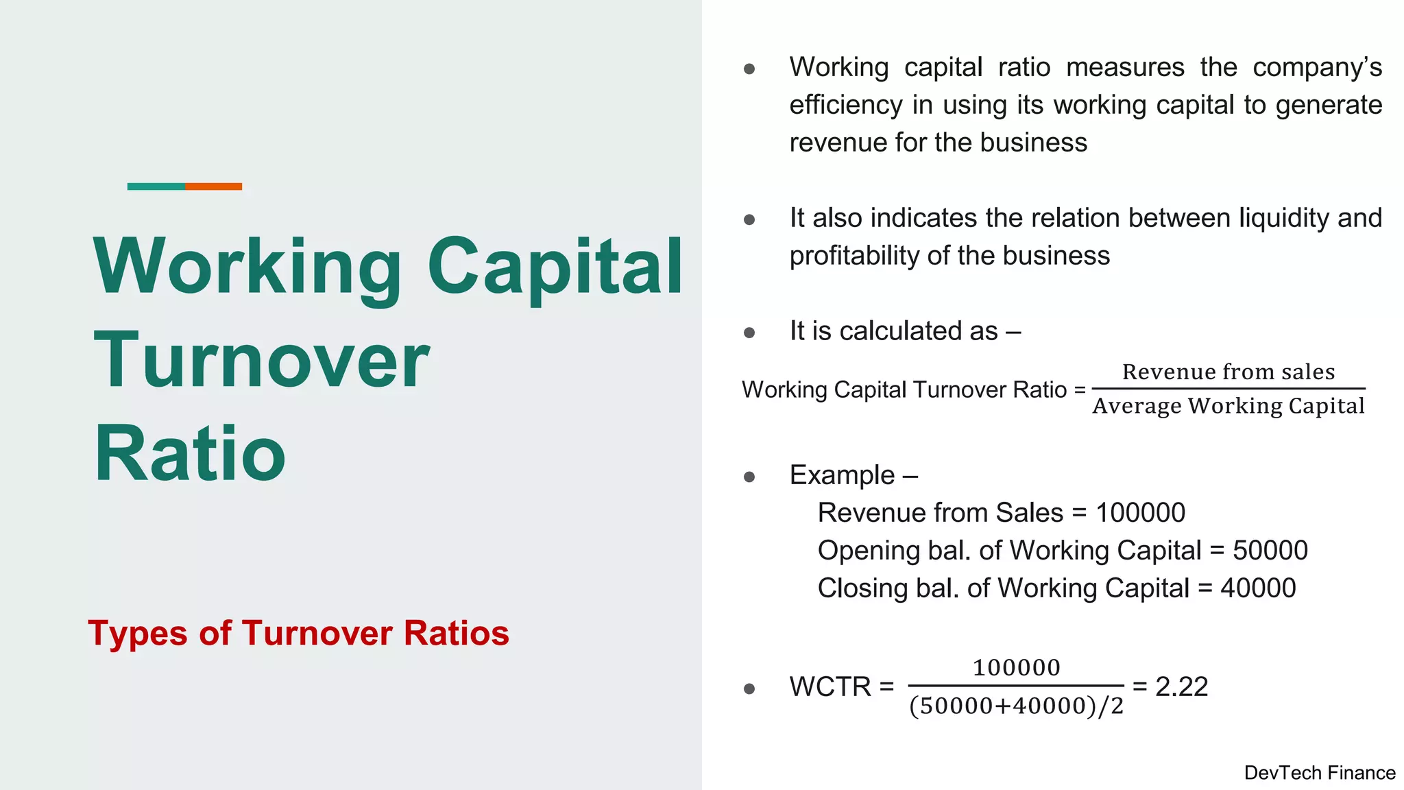 Turnover ratios | PPTX