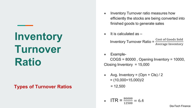 Turnover ratios | PPTX