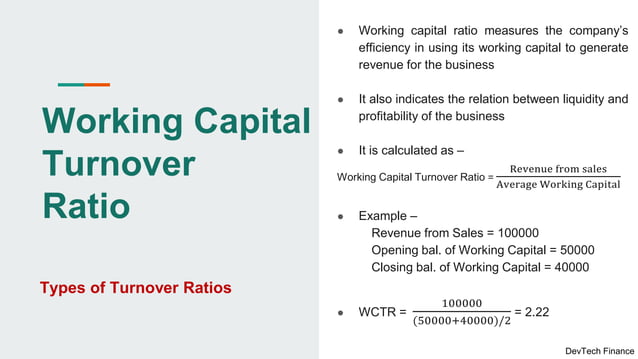 Turnover ratios | PPTX