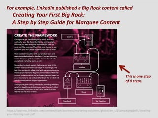 Turn Big Rock content into Challenges | PPT