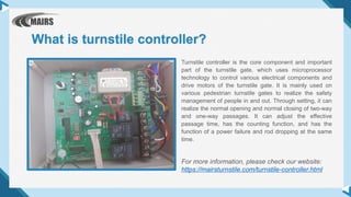 Turnstile controller - Mairsturnstile.com