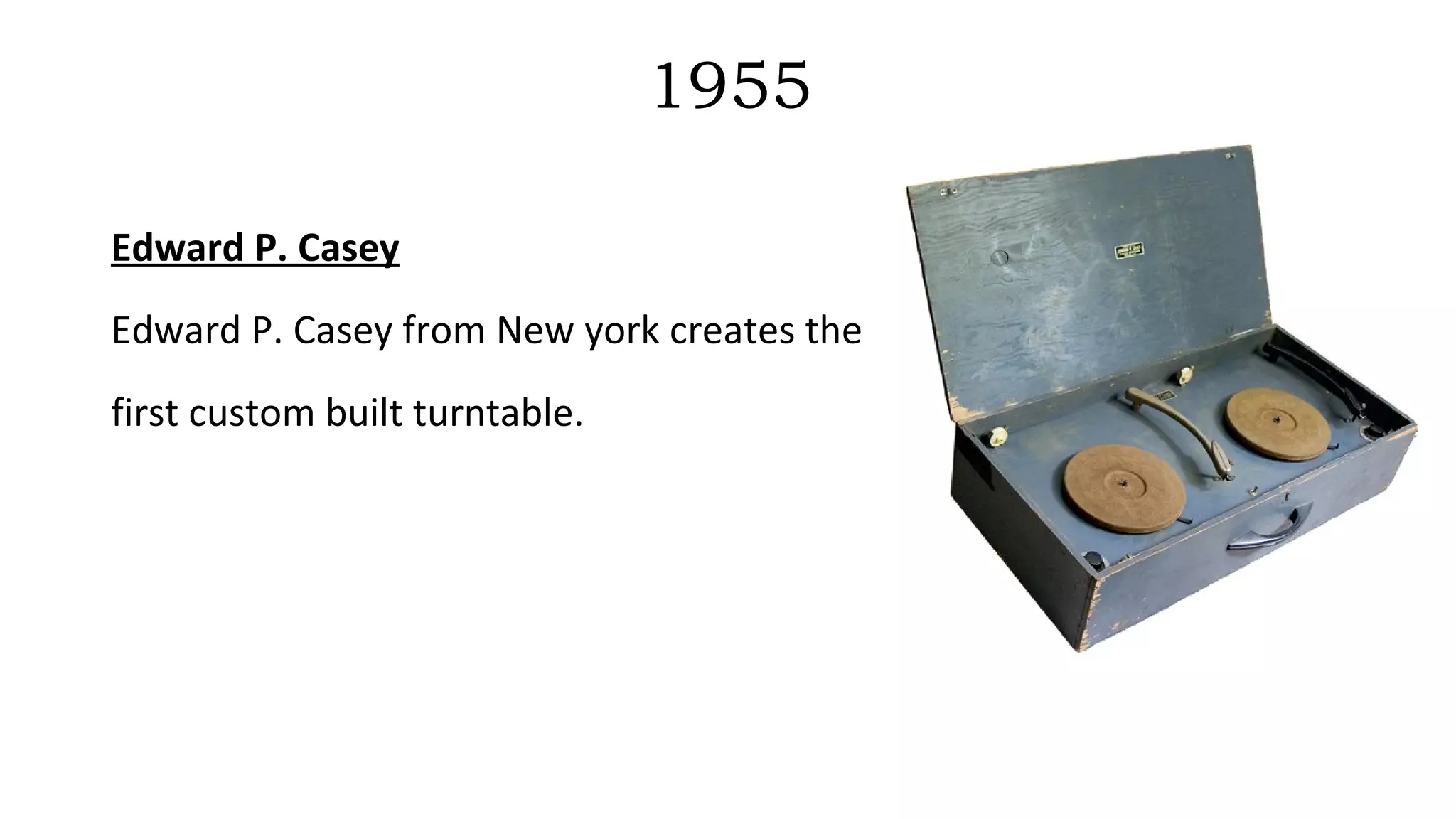 Turntables timeline | PPT