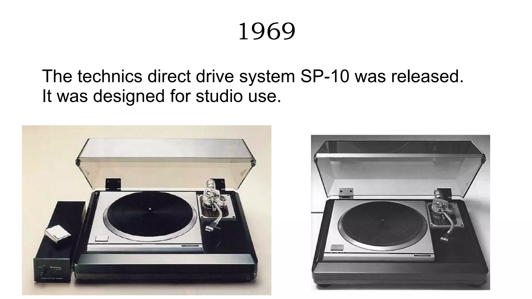 Turntables timeline | PPT