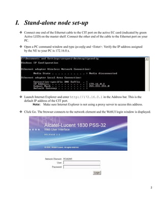 Training Alcatel-Lucent WDM PSS 183x | PDF