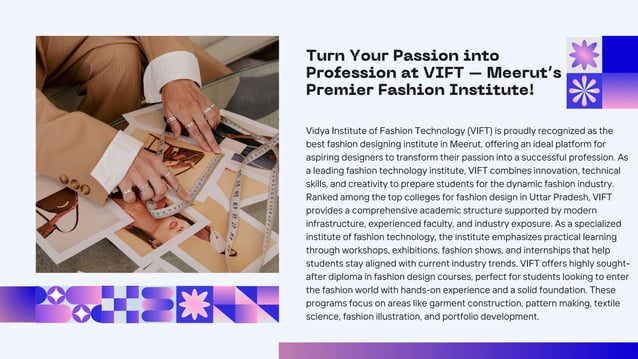 Turn Your Passion into Profession at VIFT – Meerut’s Premier Fashion ...