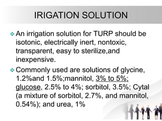 Transurethral resection of the prostate (TURP) | PPTX