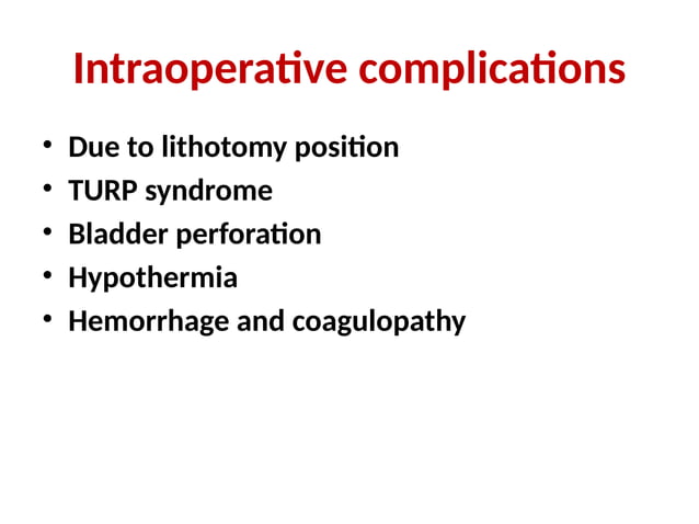 TURP trans urethral resection of prostate | PPT
