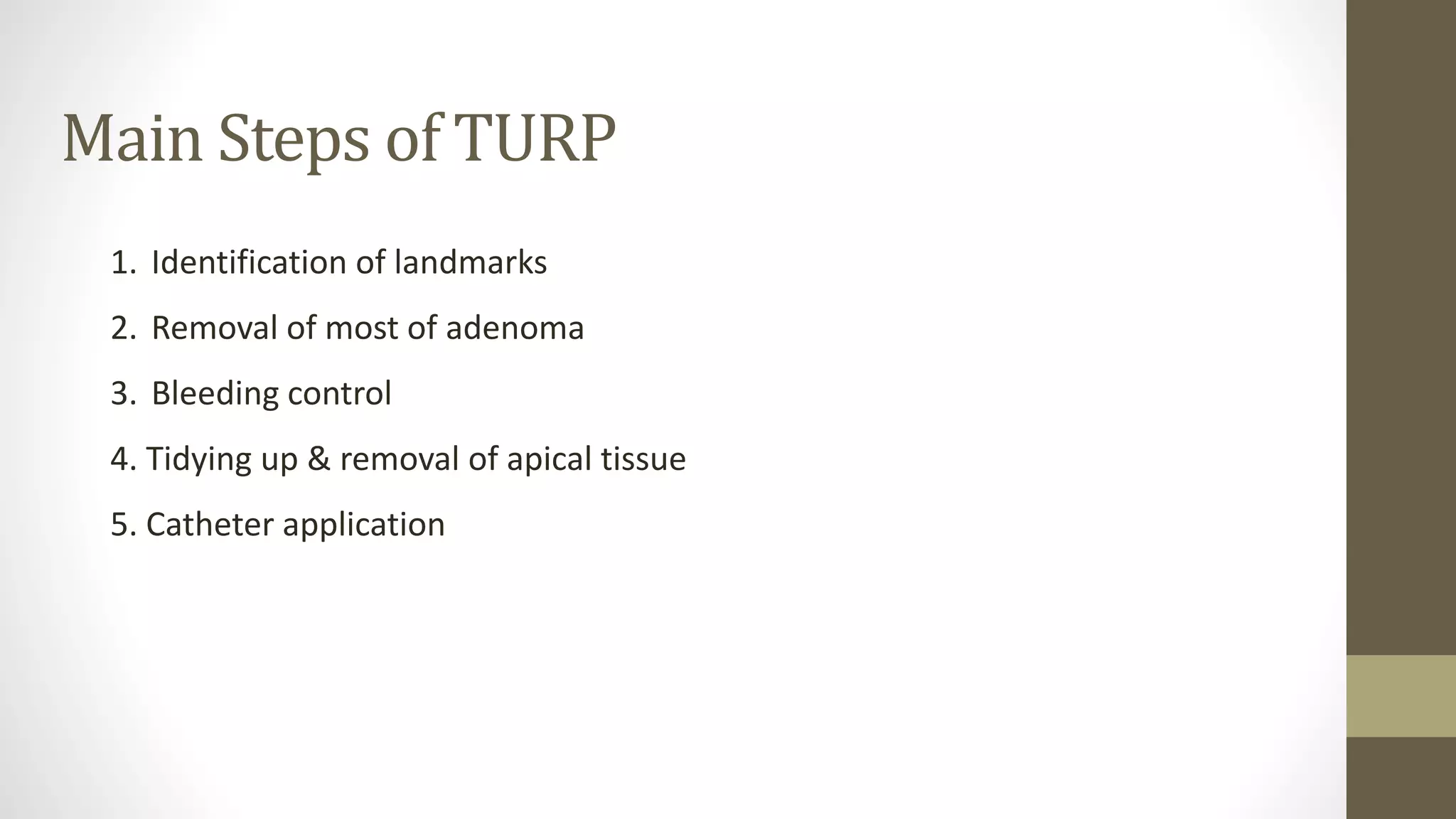TURP TECHNIQUE | PPTX