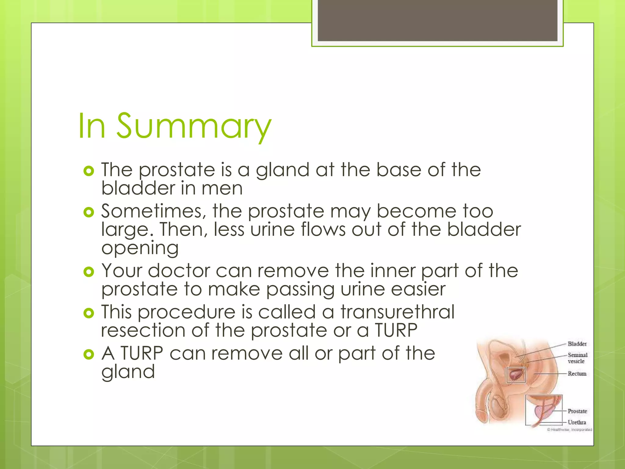 TURP Presentation | PPTX