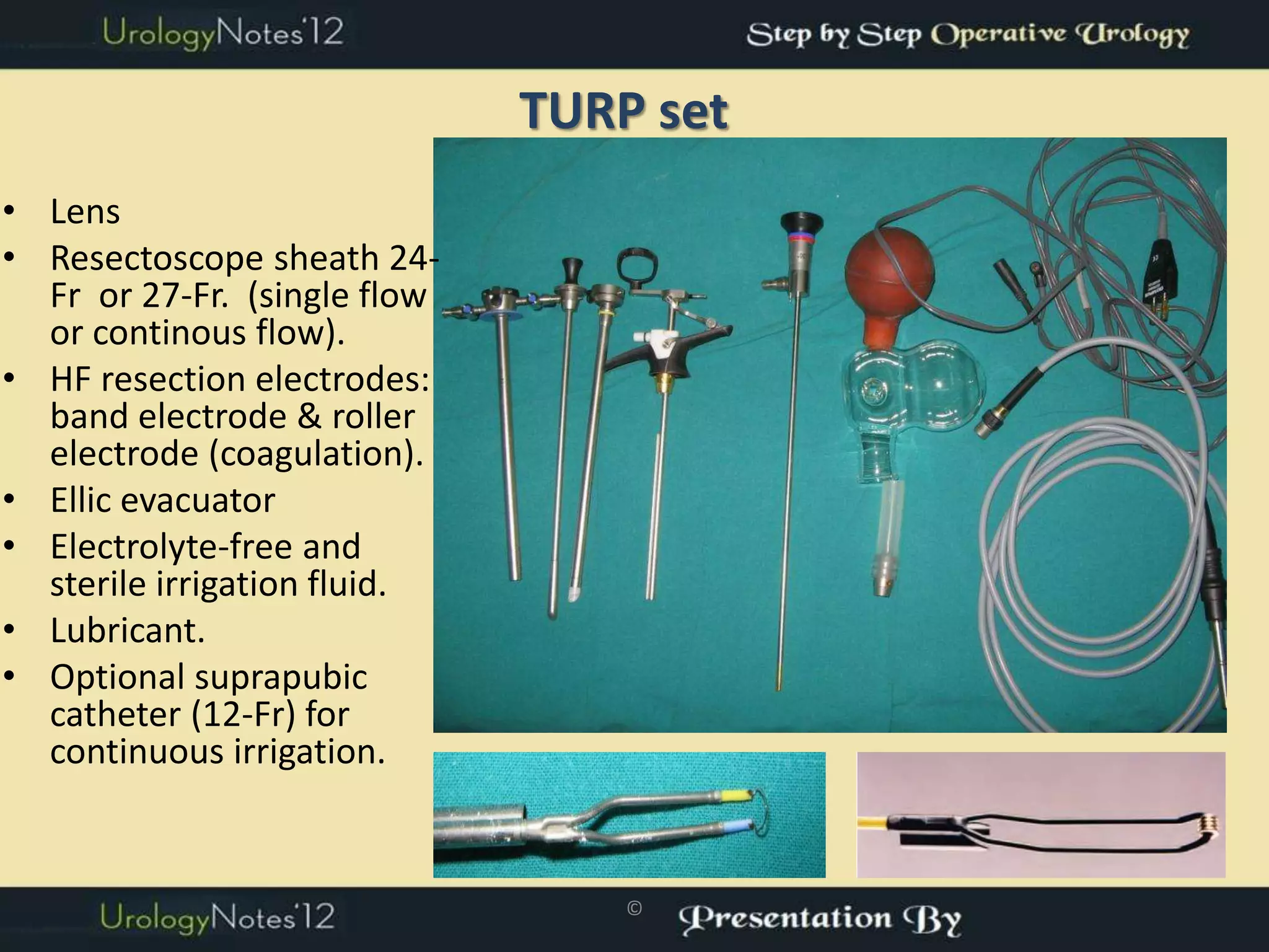 TURP step by step operative urology | PDF