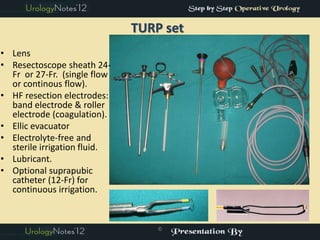 TURP step by step operative urology | PDF