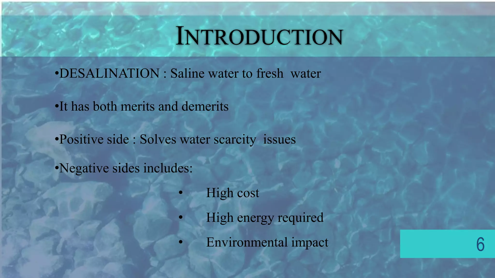 Desalination: Solution to Water Scarcity | PPTX | Environment | Science
