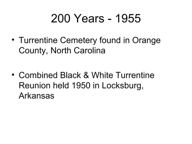 Turrentine-Cravens 2015 reunion | PPT