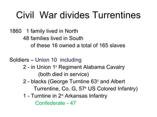 Turrentine scroggins reunion 2013 | PPT | Death, Injury, or Military ...