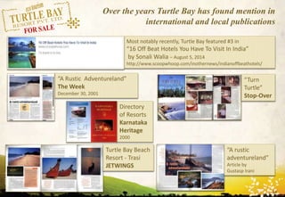 Turtle Bay Beach Resort (Karnataka, India) - Sale Brochure -V1 | PPTX