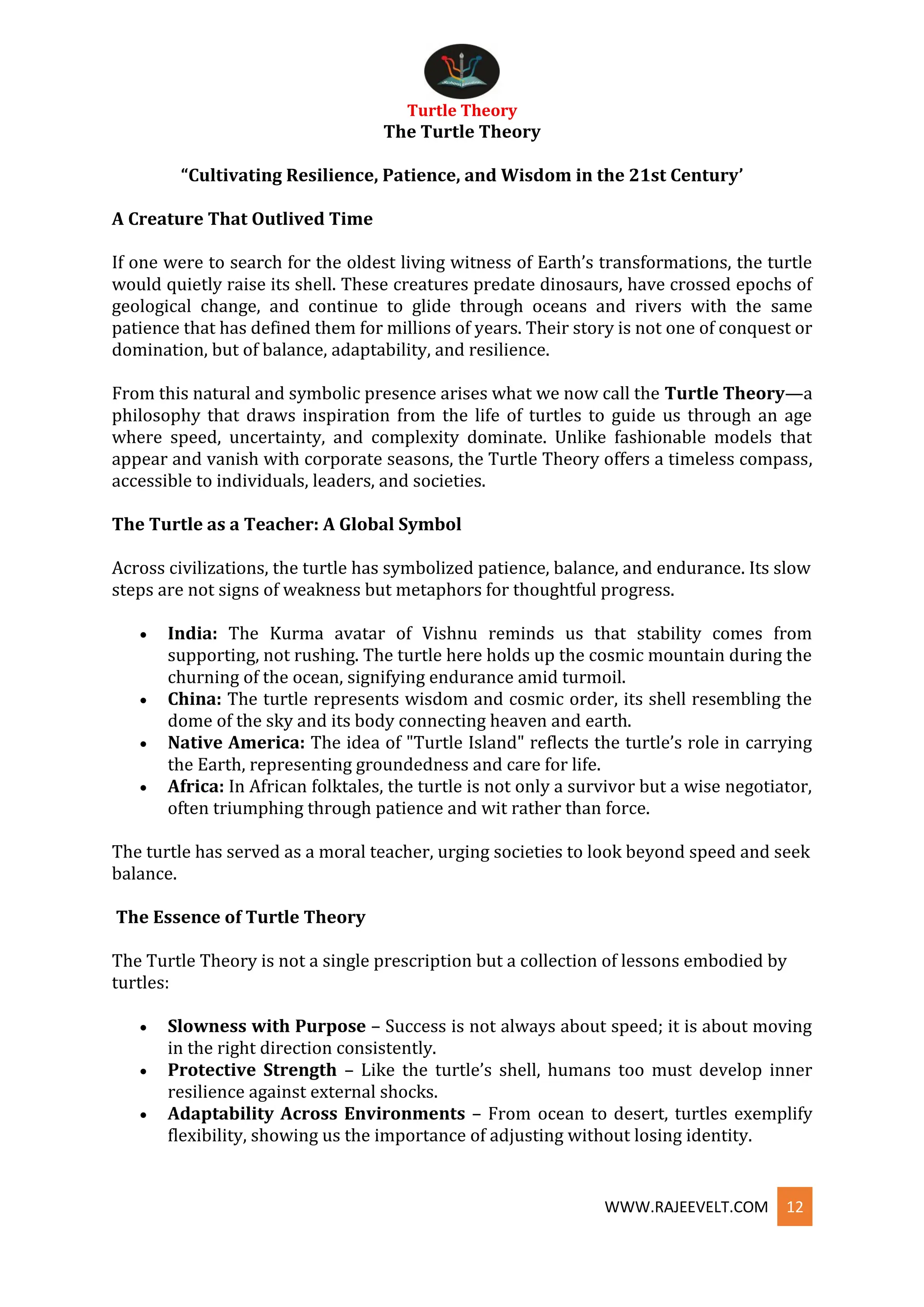 Turtle Theory to Succeed in the VUCA world- | PDF