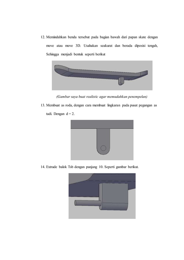 Turtorial membuat skateboard sederhana | PDF