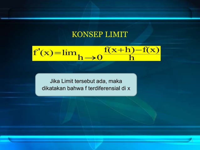 TURUNAN ALJABAR DAN TURUNAN FUNGSI | PPT