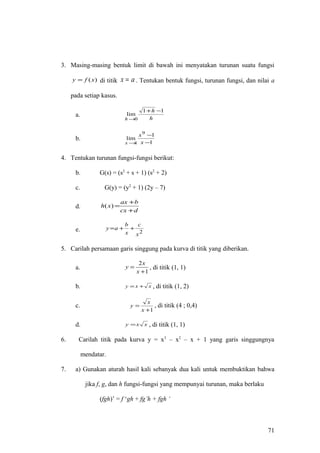 Turunan fungsi | DOC
