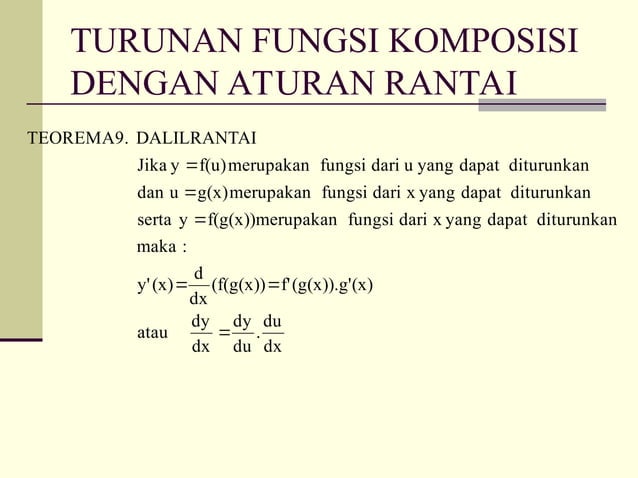 Turunan dan Operasi Turunan beserta sifat.ppt
