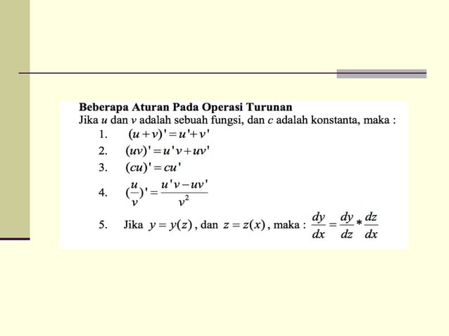 Turunan dan Operasi Turunan beserta sifat.ppt