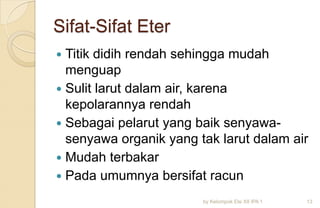 Turunan alkana ether | PPTX