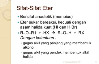 Turunan alkana ether | PPT