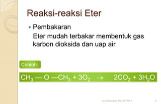 Turunan alkana ether | PPT