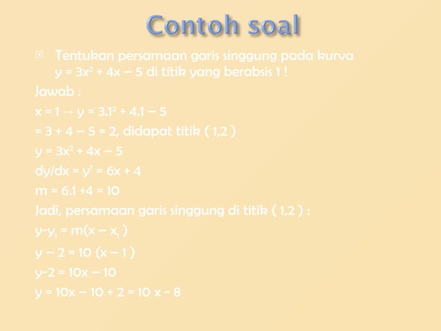 Turunan (diferensial) | PPT