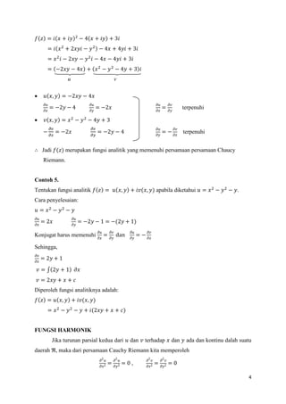 Turunan Fungsi Kompleks | PDF