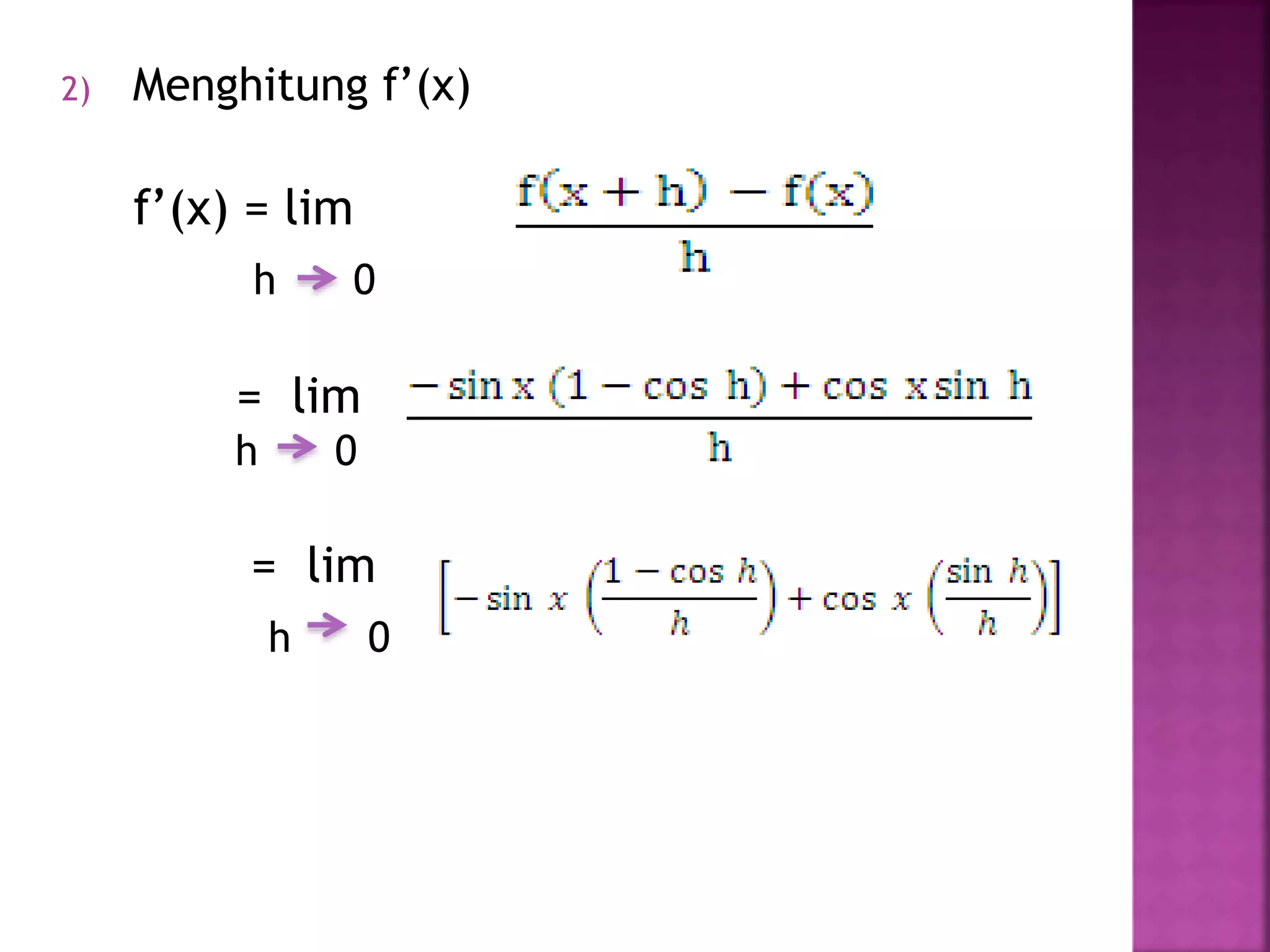 Turunan Fungsi Trigonometri | PPTX
