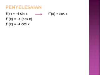Turunan Fungsi Trigonometri | PPTX