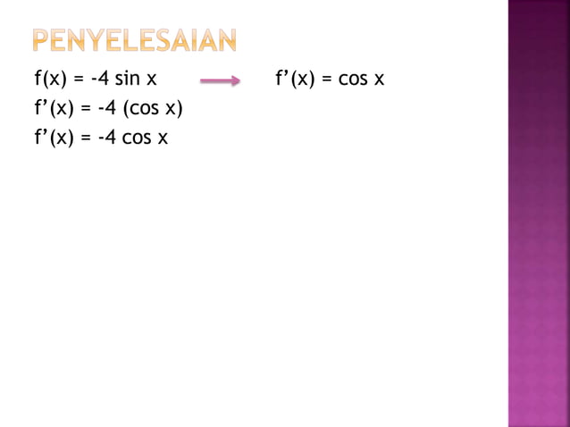 Turunan Fungsi Trigonometri | PPTX