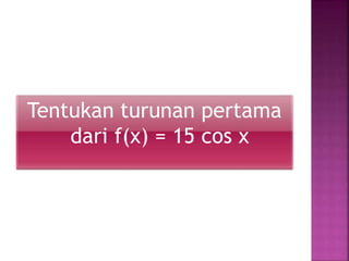 Turunan Fungsi Trigonometri | PPTX