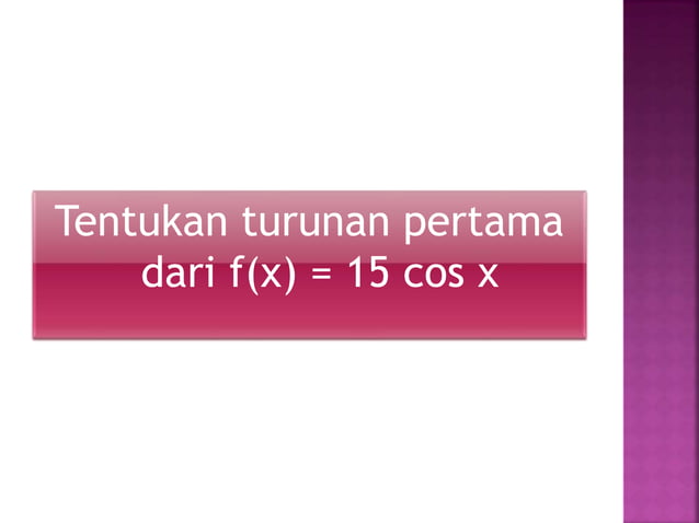 Turunan Fungsi Trigonometri | PPTX
