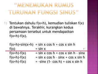 Turunan Fungsi Trigonometri | PPTX