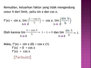 Turunan Fungsi Trigonometri | PPTX