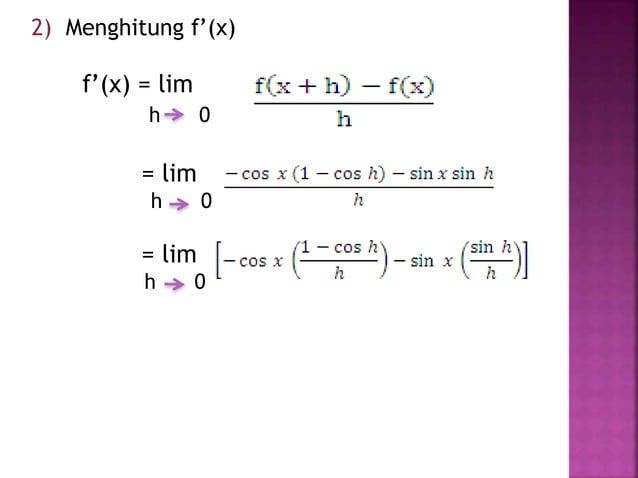 Turunan Fungsi Trigonometri | PPTX
