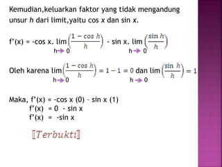 Turunan Fungsi Trigonometri | PPTX
