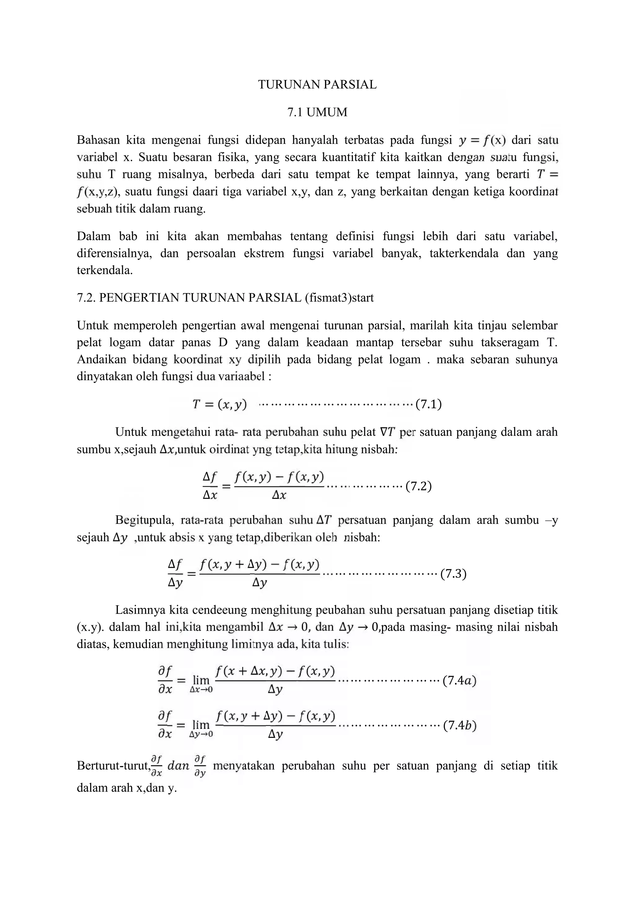 TURUNAN PARSIAL | PDF