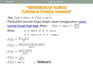 Turunan Trigonometri (sin, cos, tan) | PPTX