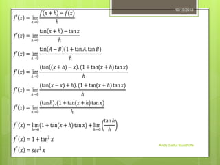 Turunan Trigonometri (sin, cos, tan) | PPTX