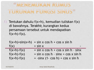 Turunan Trigonometri (sin, cos, tan) | PPTX