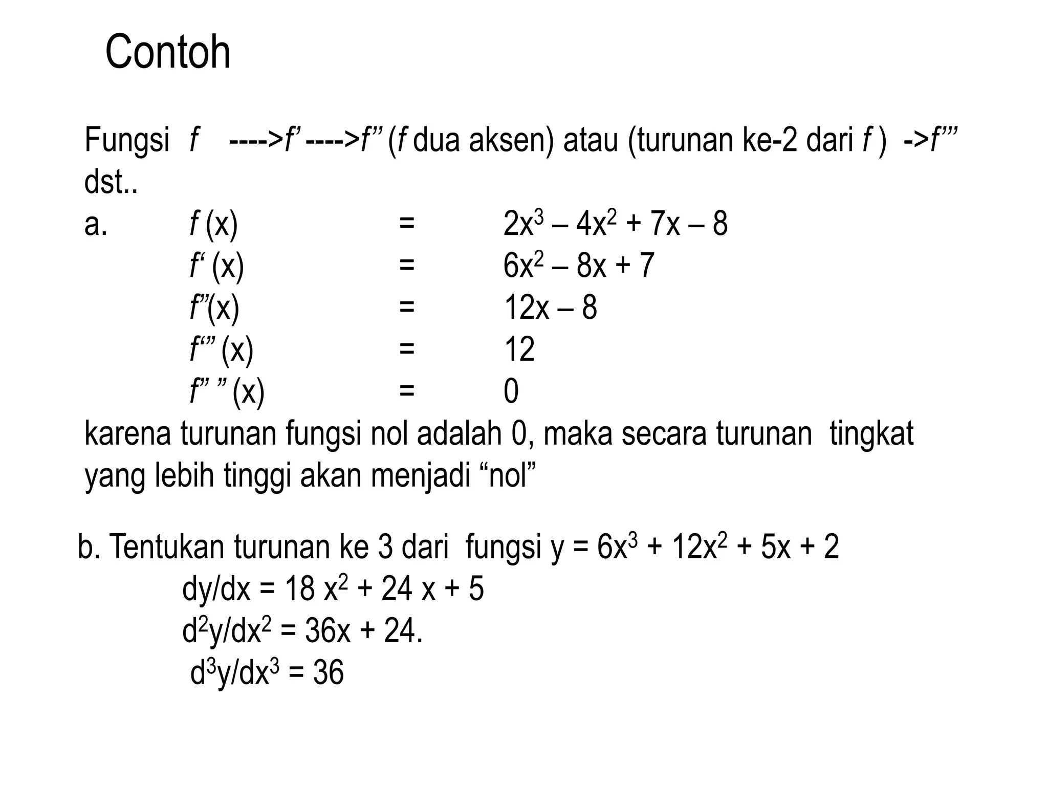 Turunan Tingkat Tinggi.ppt