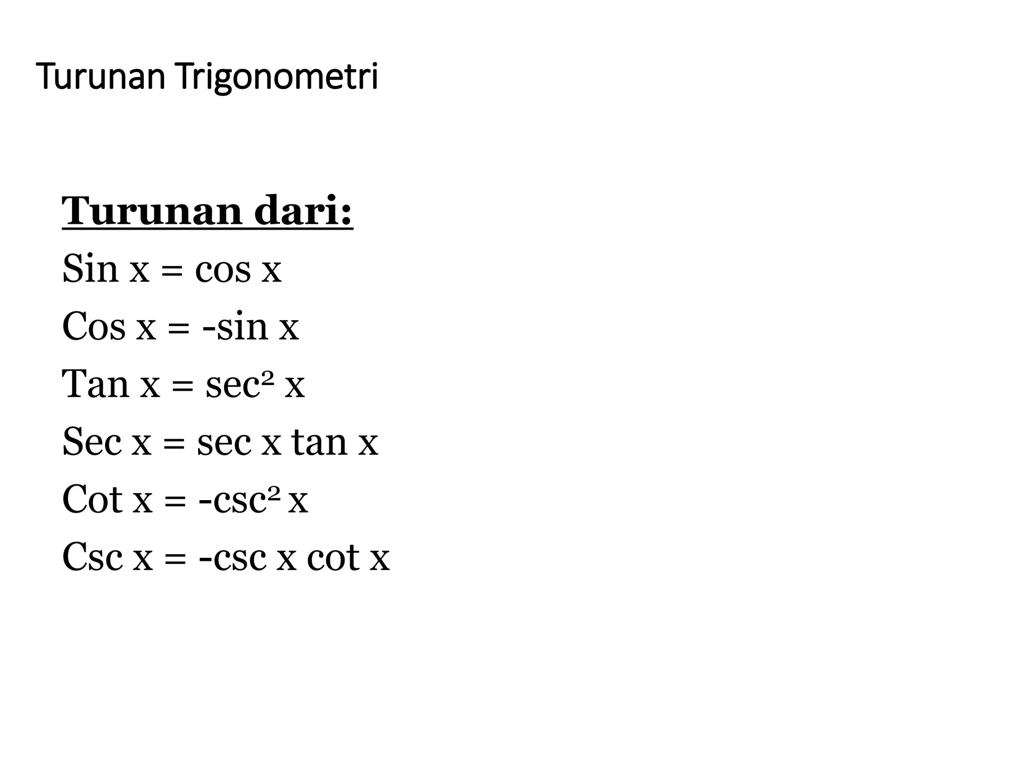 Turunan Tingkat Tinggi.ppt