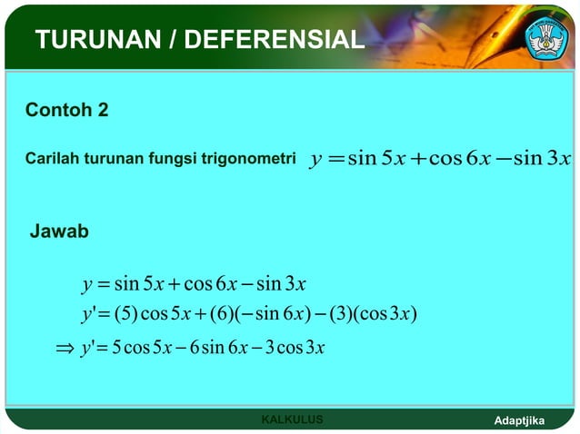 Turunan trigonometri | PPT