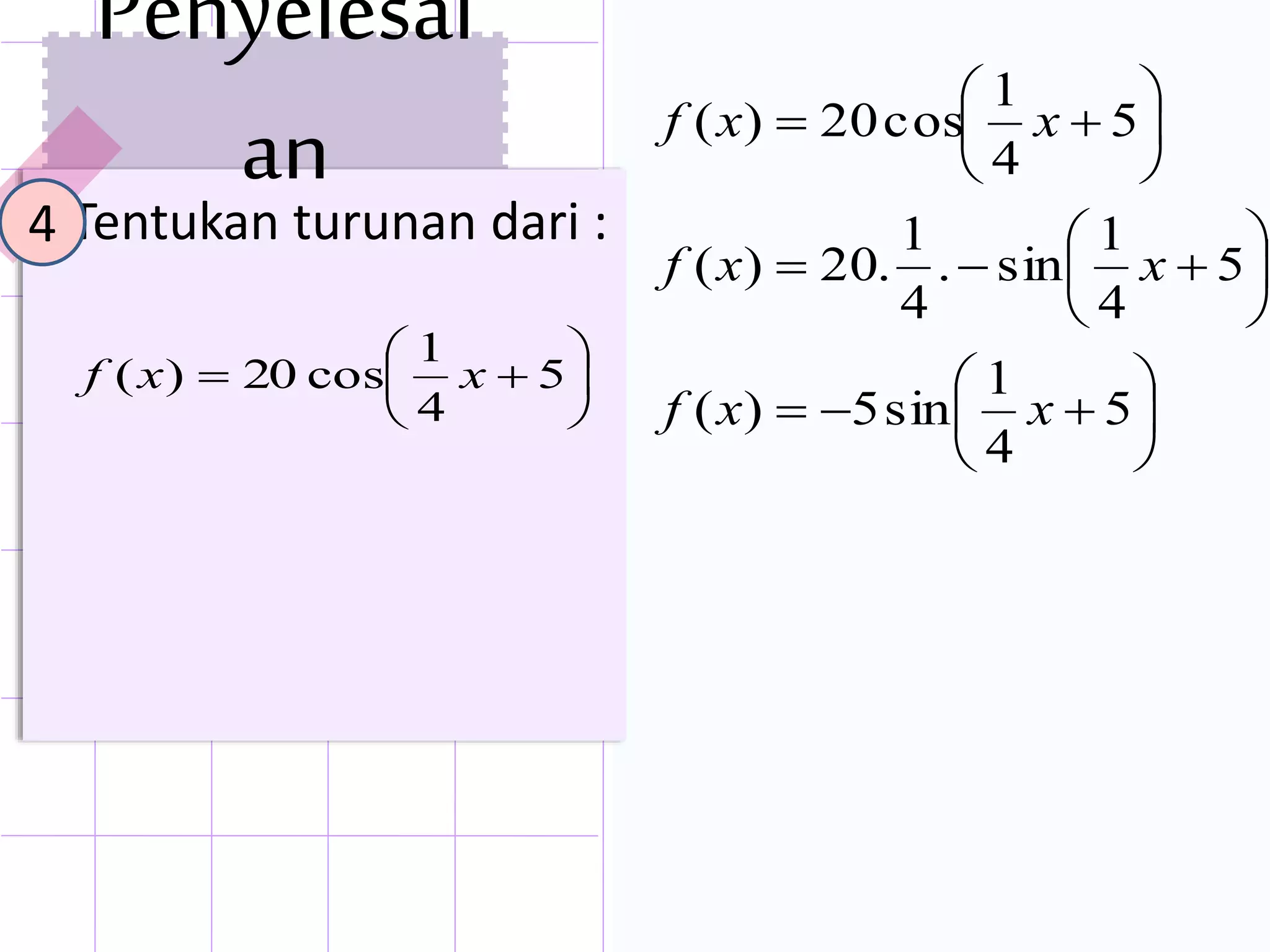 Turunan trigonometri SACN | PPT