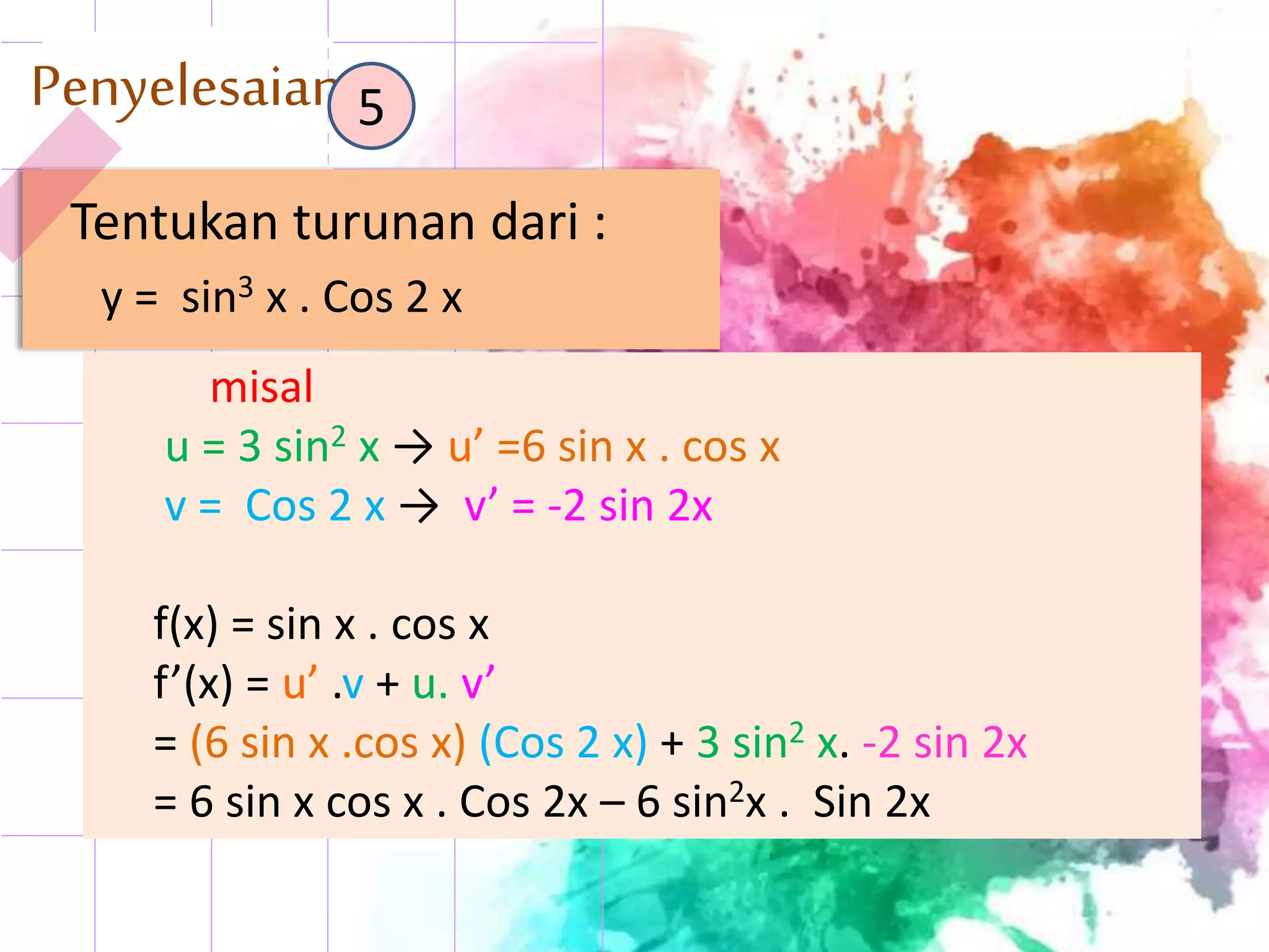 Turunan trigonometri SACN | PPT