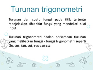 Turunan trigonometri SACN | PPT