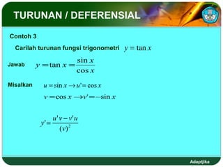 Turunan trigonometri bilingual | PPT